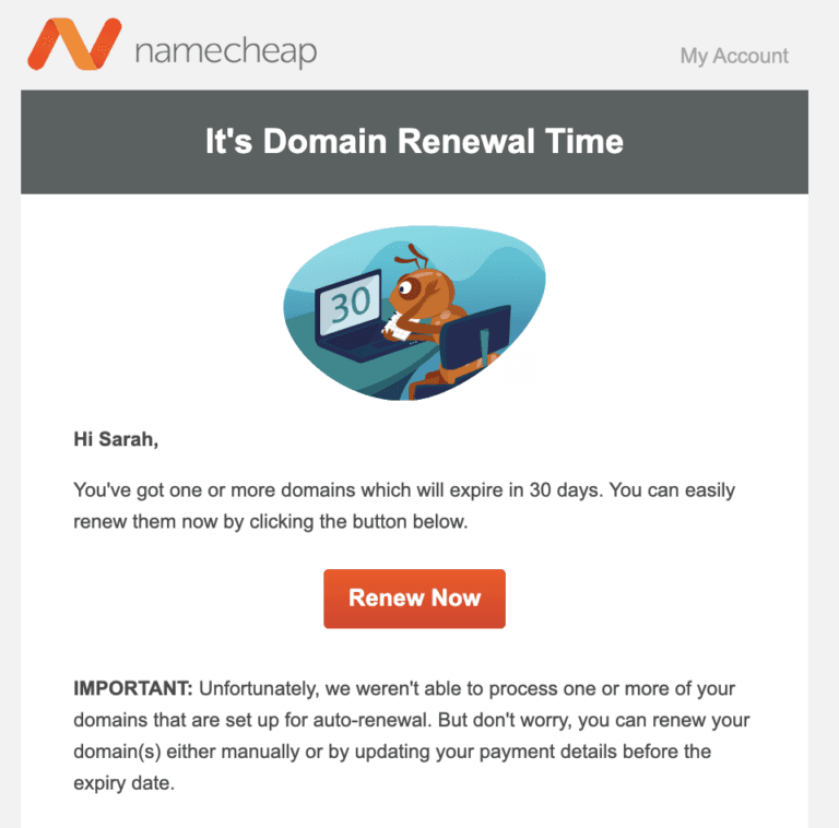 Membership Renewal Email